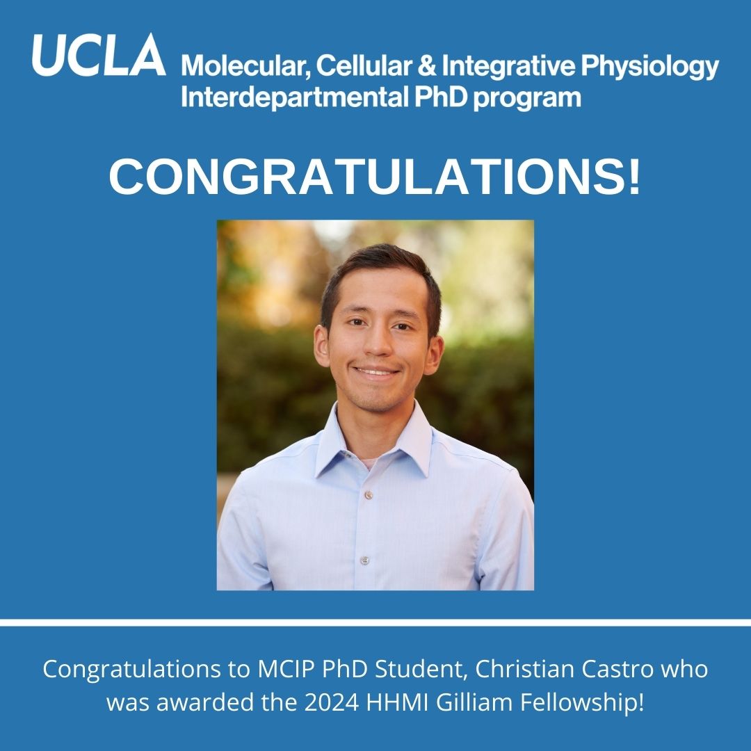 Congratulations to MCIP graduate student, Chris Castro, who was awarded ...